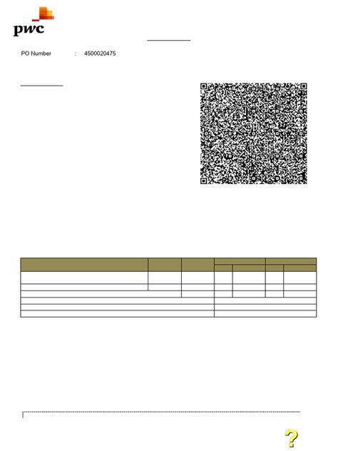 Pwc Invoice Pdf Invoice Service Industries