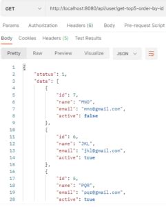 How To Select Top 5 Records In A Table Using Spring Data JPA