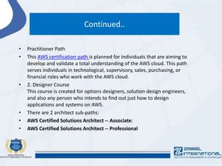 What Is AWS Certification Path AWS Certification Path PPTX