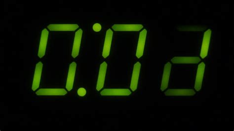 A Green Led Digital Clock Stock Footage Video Royalty Free Shutterstock