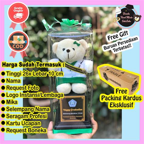Jual Boneka Wisuda Murah Kostum Perawat Dokter Bidan Polisi Tentara