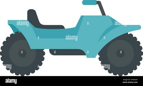 Desert Quad Bike Icon Flat Illustration Of Desert Quad Bike Vector