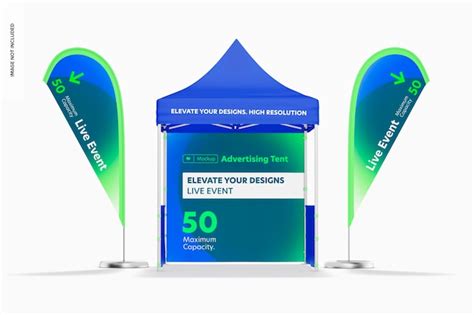 Premium Psd Display Tent Mockup