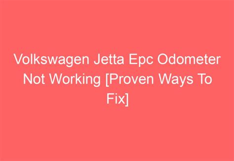 Volkswagen Polo Speedometer Not Working Causes And Proven Solutions