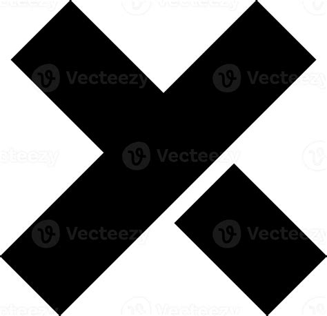 Black Cross Wrong Sign 63195385 Png