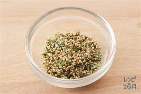 青のりとごまのふりかけのレシピ・作り方｜レシピ大百科（レシピ・料理）｜【味の素パーク】 青のりやいり白ごまを使った料理