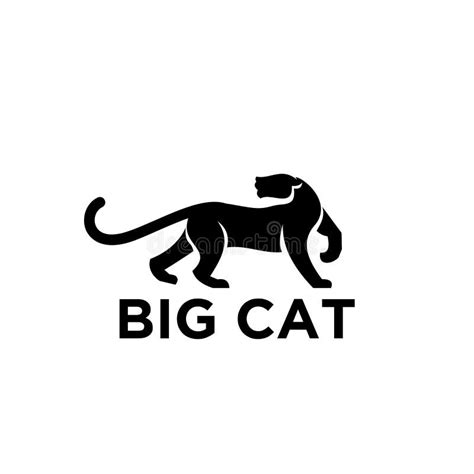 Puma Cheetah Logo Icon Designs Vector Stock Illustration Illustration