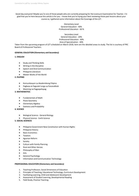 Department Of Education 2016 Pept Placement Test Pptx