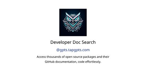 Developer Doc Search Gpts Features And Functions Examples And Prompts