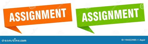 Assignment Banner Stock Illustrations 566 Assignment Banner Stock