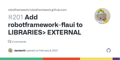add robotframework flaui to libraries external · issue 201