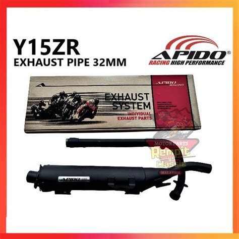 REMPIT YAMAHA Y15ZR V1 V2 APIDO EXHAUST PIPE RACING STANDARD STD 32MM