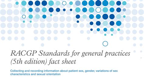 Racgp Standards For General Practices On Data Collection Of Sex Gender Variations Of Sex