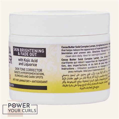 Cocoa Butter Lemon Solid Complex Power Your Curls