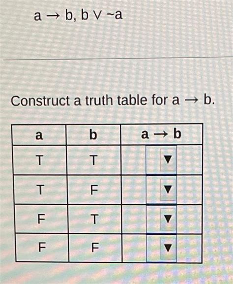 Solved Ab Ba Construct A Truth Table For Ab Chegg Com