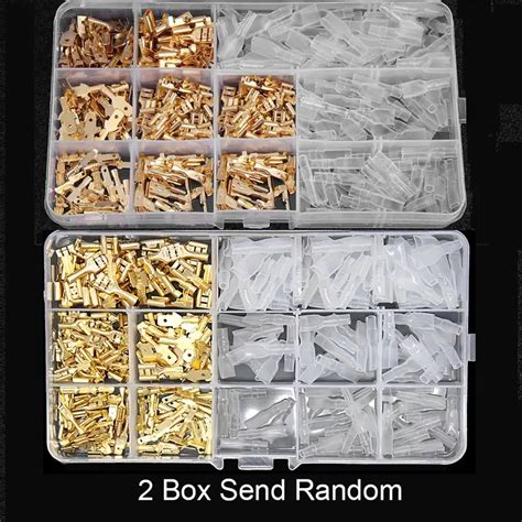 270pcs 2 8mm 4 8mm 6 3mm Plug Spring Female Male Spade Cold Crimp
