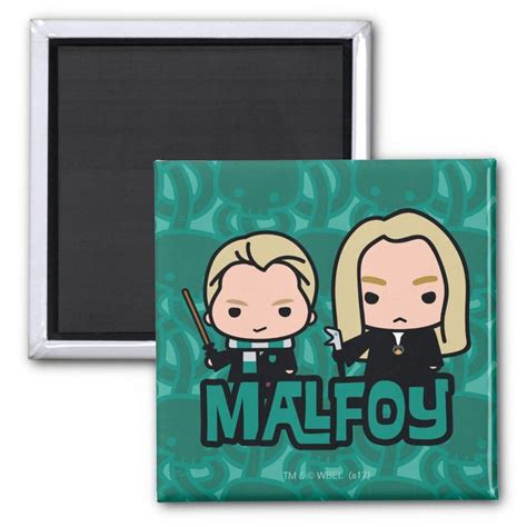 Cartoon Draco And Lucius Malfoy Character Art Magnet Zazzle