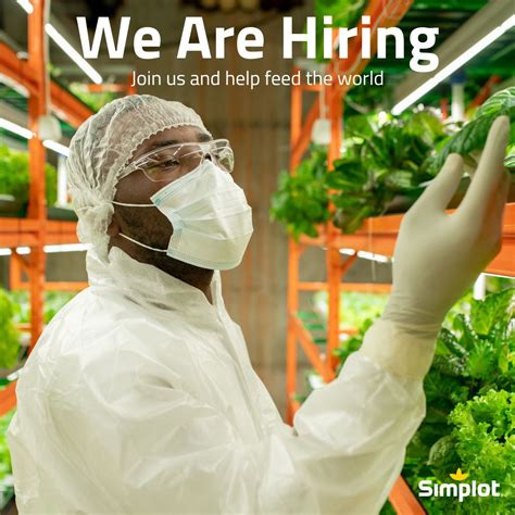 At Simplot There Are Many Opportunities To Help Feed The World With