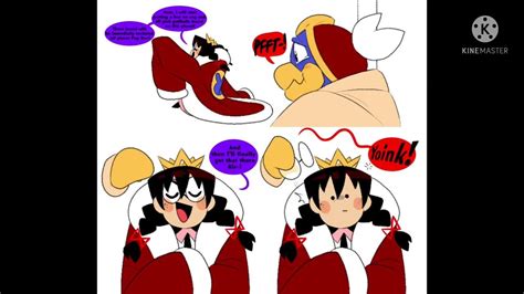 Kirby Fan Comic King Dedede Gives Queen Ripples Glasses Uberduckai