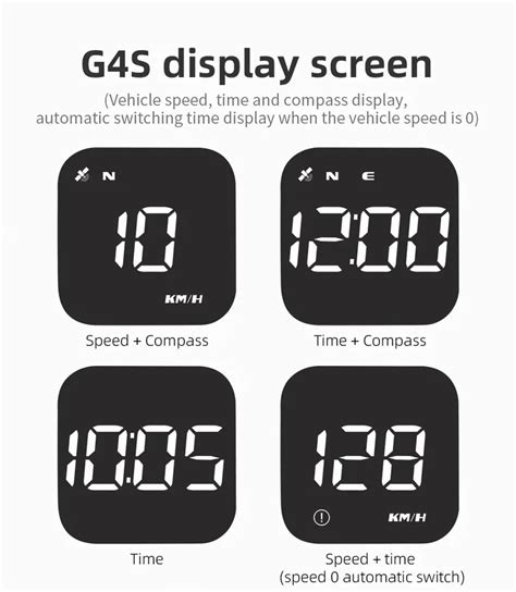 Digital Gps 속도계 차량 범용 Hud 헤드 업 디스플레이 속도 Mph 나침반 운전 방향 피로 운전 Temu