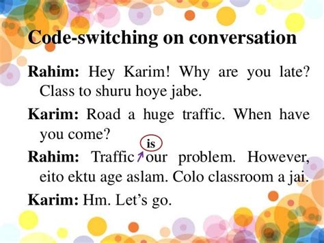 Presentation On Code Switching