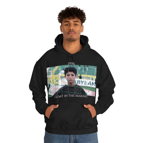 Cristiano Ronaldo Retro Throwback Design Hoodie Etsy