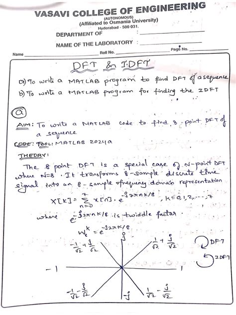 Dft Idft Transforms Pdf