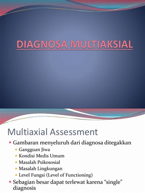 A Comprehensive Overview Of Multiaxial Assessment In Diagnosing Mental Disorders Pdf