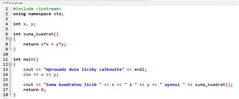 Stosowanie Funkcji W Językach C I Python Informatyka Zakres
