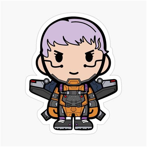 Apex Legends Valkyrie Chibi Sticker By Sammiej0301 In 2022 Coloring