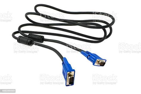 Vga 케이블을 흰색 배경의 0명에 대한 스톡 사진 및 기타 이미지 0명 Usb 케이블 건물 외관 Istock