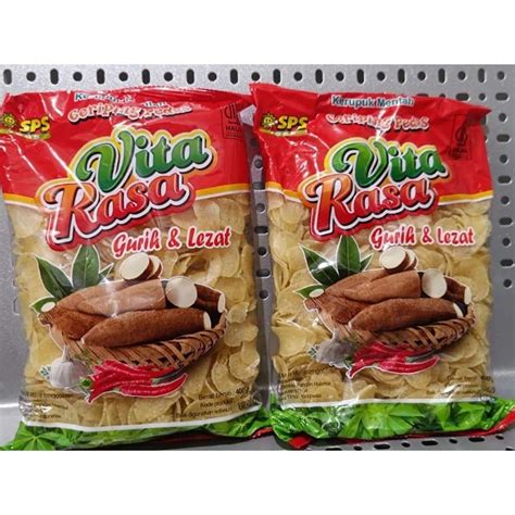 Jual Vitarasa Kerupuk Singkong Pedas G Ceriping Pedas Vitarasa G Shopee Indonesia