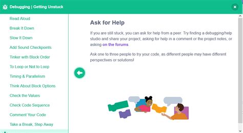 Link To Forums On The Debug Popup Discuss Scratch