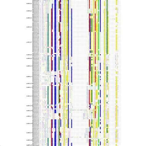 Multiple Sequence Alignment Of The Bhlh Domains The Amino Acids With