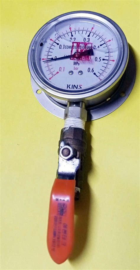 KINS KINS HT 1K8 AMM Compound Gauge Analog Gas Pressure Meter Oasismachinery