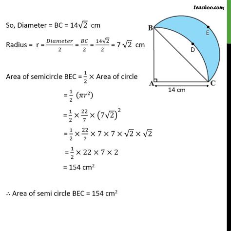 Question Abc Is A Quadrant Of A Circle Of Radius Cm