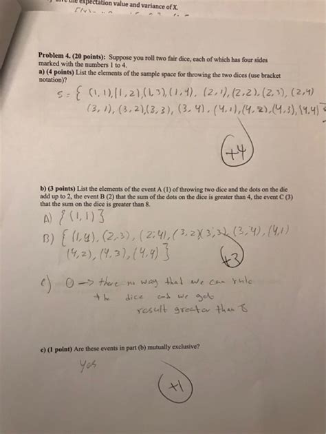 Solved Expectation Value And Variance Of X Problem 4 20