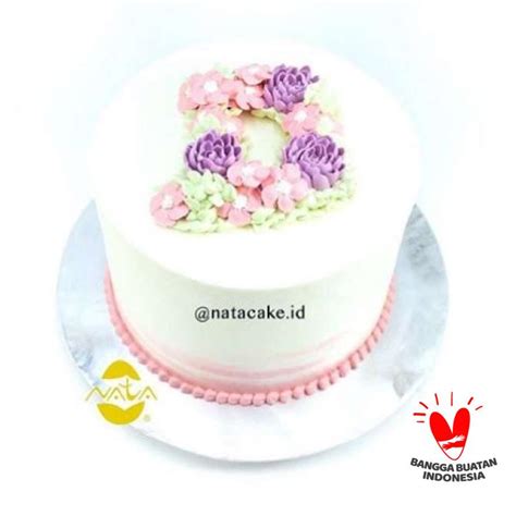 Jual Nata Cake Kue Tart Butter Cream 632ukuran Bulat 16 Cm Di Seller