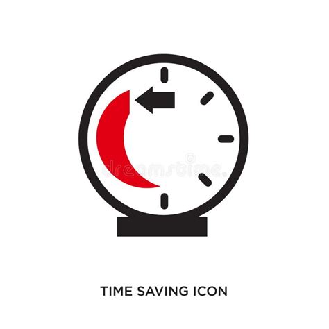 Time Saving Icon Stock Vector Illustration Of Symbol 133871194