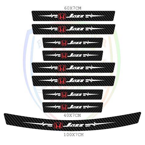 Jual 1 9 Pcs Pintu Sticker Sill Plate Carbon 3d Mobil Confero Sticker