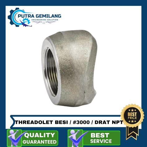 Jual 2 Inch Threadolet Besi Class 3000 Drat Npt Shopee Indonesia