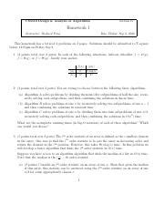 Hw1 Pdf CS3510 Design Analysis Of Algorithms Section B Homework 1