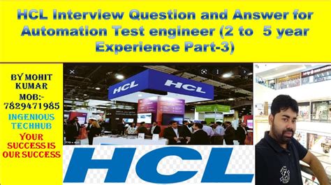 Hcl Interview Question And Answer For Automation Test Engineer 2 To 5 Year Experience Part 3