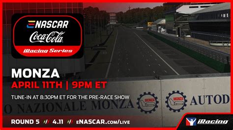 Enascar Coca Cola Iracing Series Race Preview Race 5 Monza Traxion