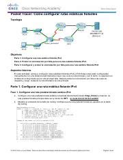 Configuring Floating Static Routes IPv And IPv Switching Course Hero