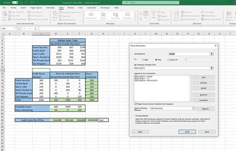 75 Excel Audit Schedule Solver Challenges Techhub Training