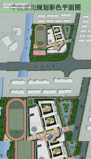 广州学校园林设计平面图专题模板 广州学校园林设计平面图图片素材下载 我图网