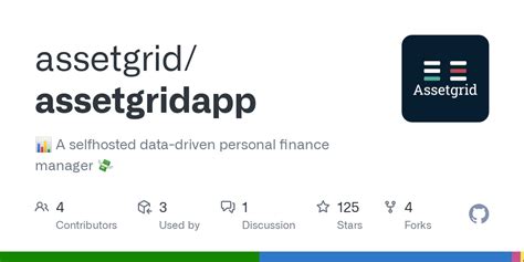 Github Assetgridassetgridapp 📊 A Selfhosted Data Driven Personal