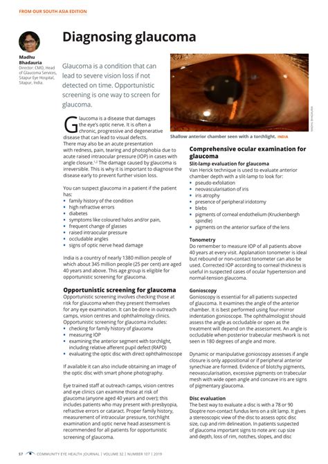Pdf Diagnosing Glaucoma
