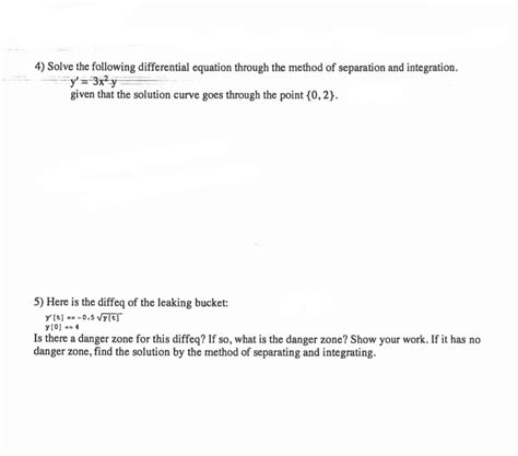 Solved Solve The Following Differential Equation Through Chegg Com